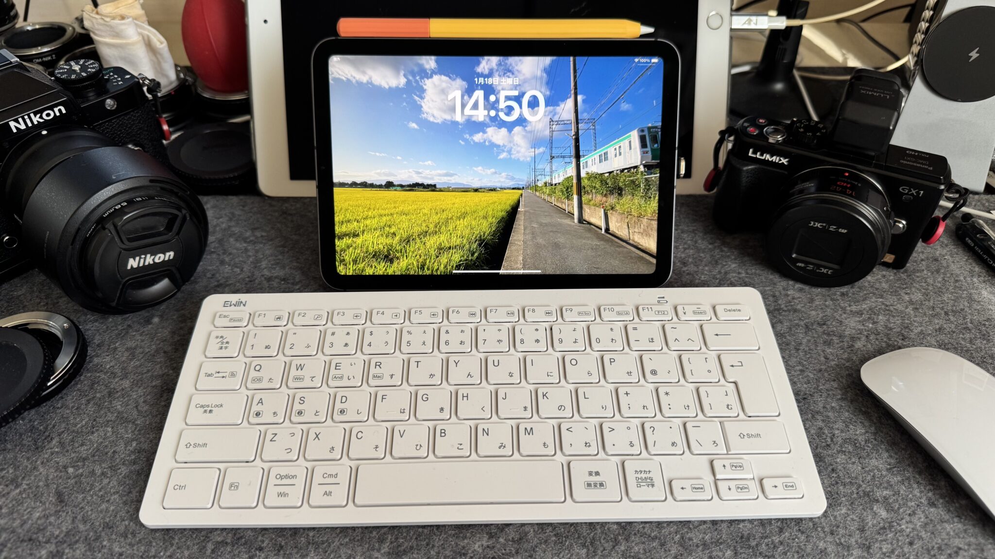 【EWIN EW-B009】レビュー：Bluetoothキーボード超薄型ワイヤレスのパンタグラフ日本語79キー配列キーボードで、Magic ...